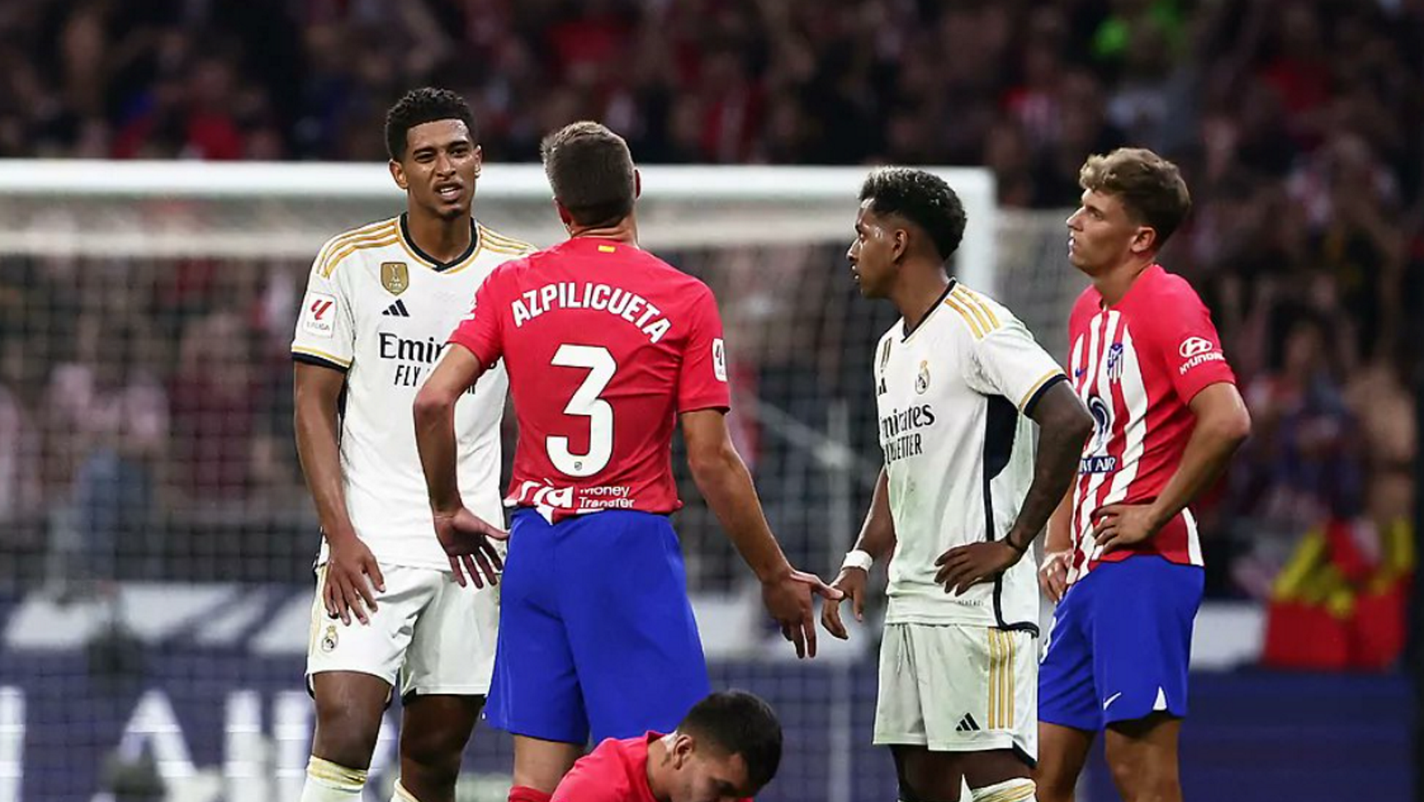 Jude Bellingham se fue a por Azpilicueta en el derbi y se lo dijo a la cara: “Habéis t...”