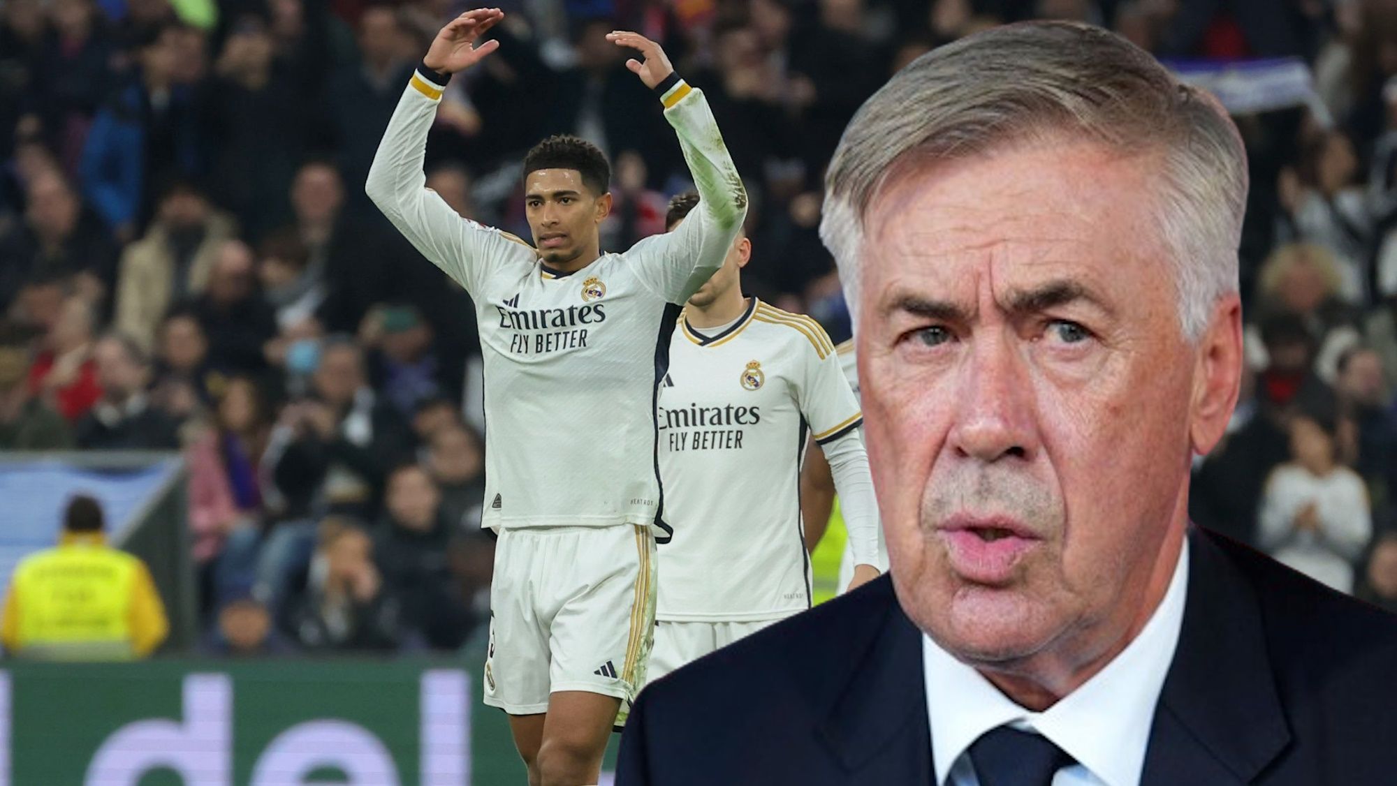 Ancelotti se fue a por Bellingham al acabar el partido, estaba muy enfadado: “Jude, no me p…”