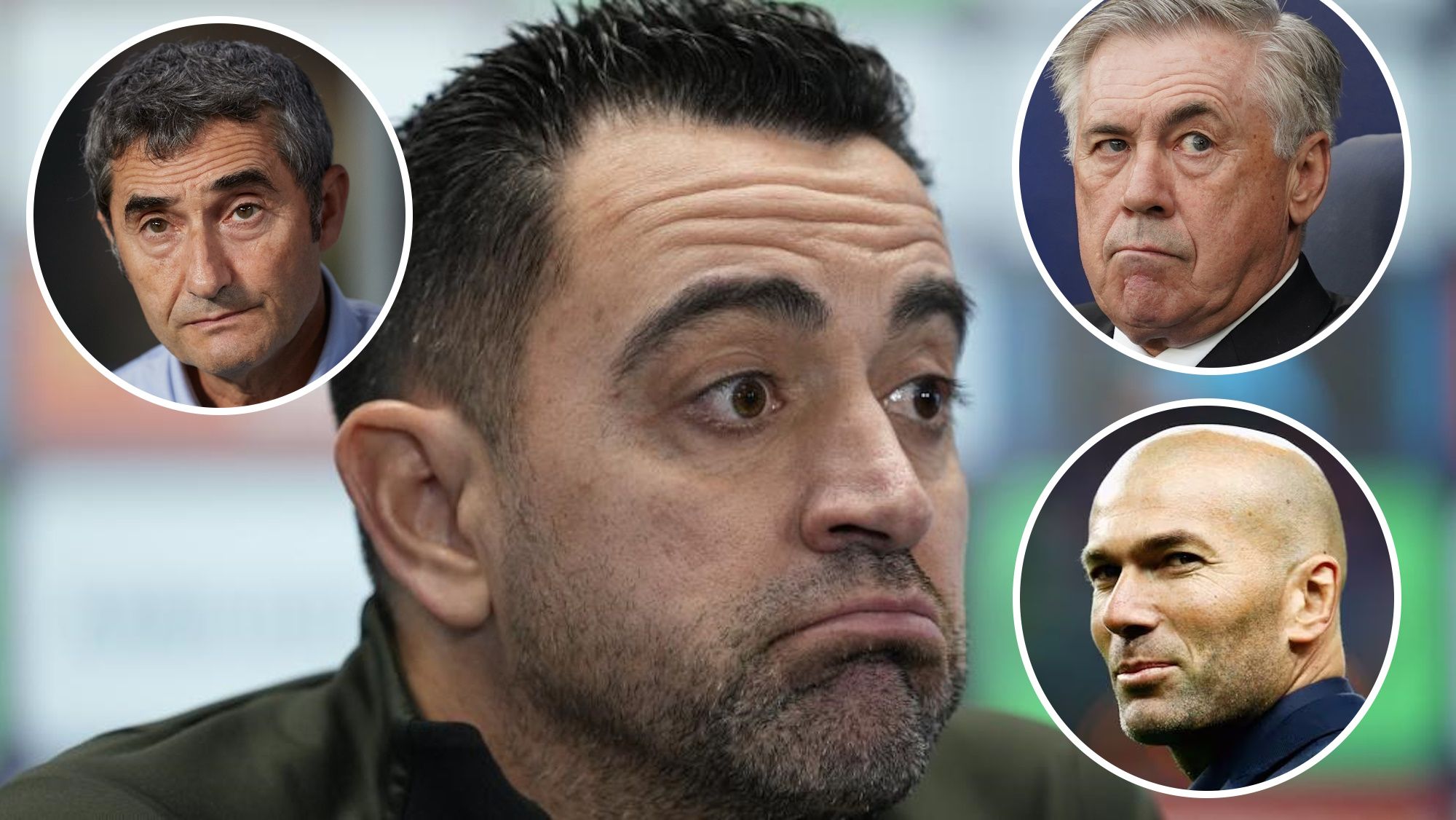 Ancelotti, Zidane y Valverde se unen para humillar a Xavi: el dato que ...