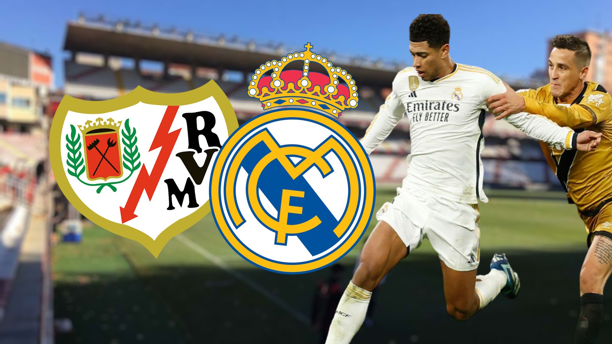 Rayo Vallecano - Real Madrid: día, hora, lugar y dónde ver el partido de liga