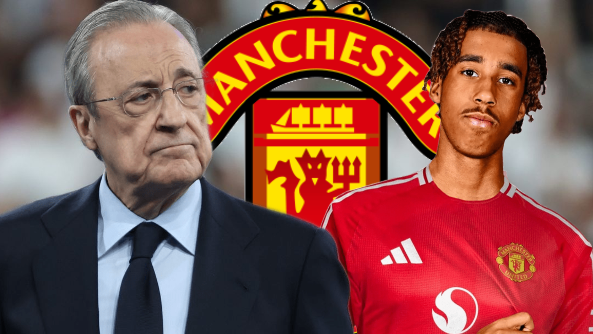 Tras Leny Yoro, el Manchester se plantea dos golpes más al Real Madrid: Florentino, en alerta