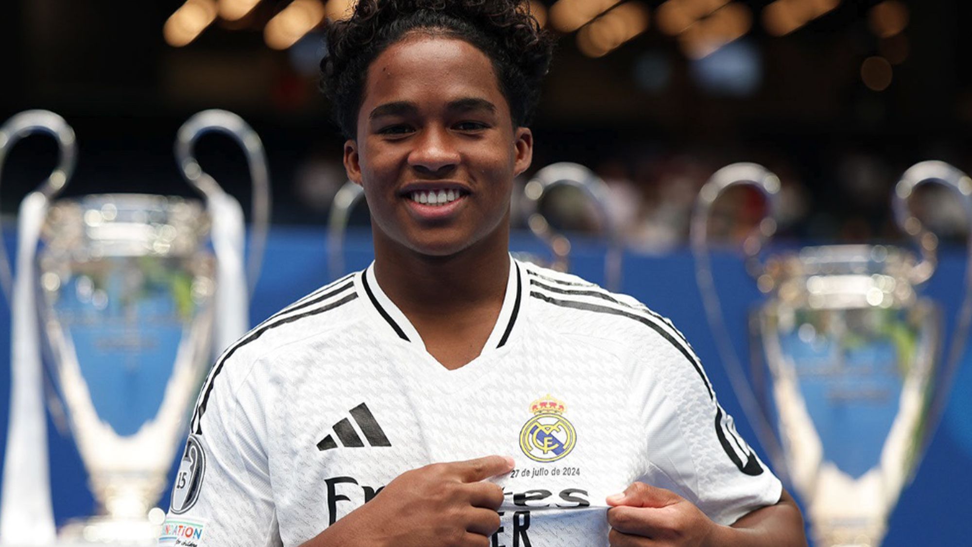 La sorprendente reacción de Endrick al ser preguntado por su posible ...