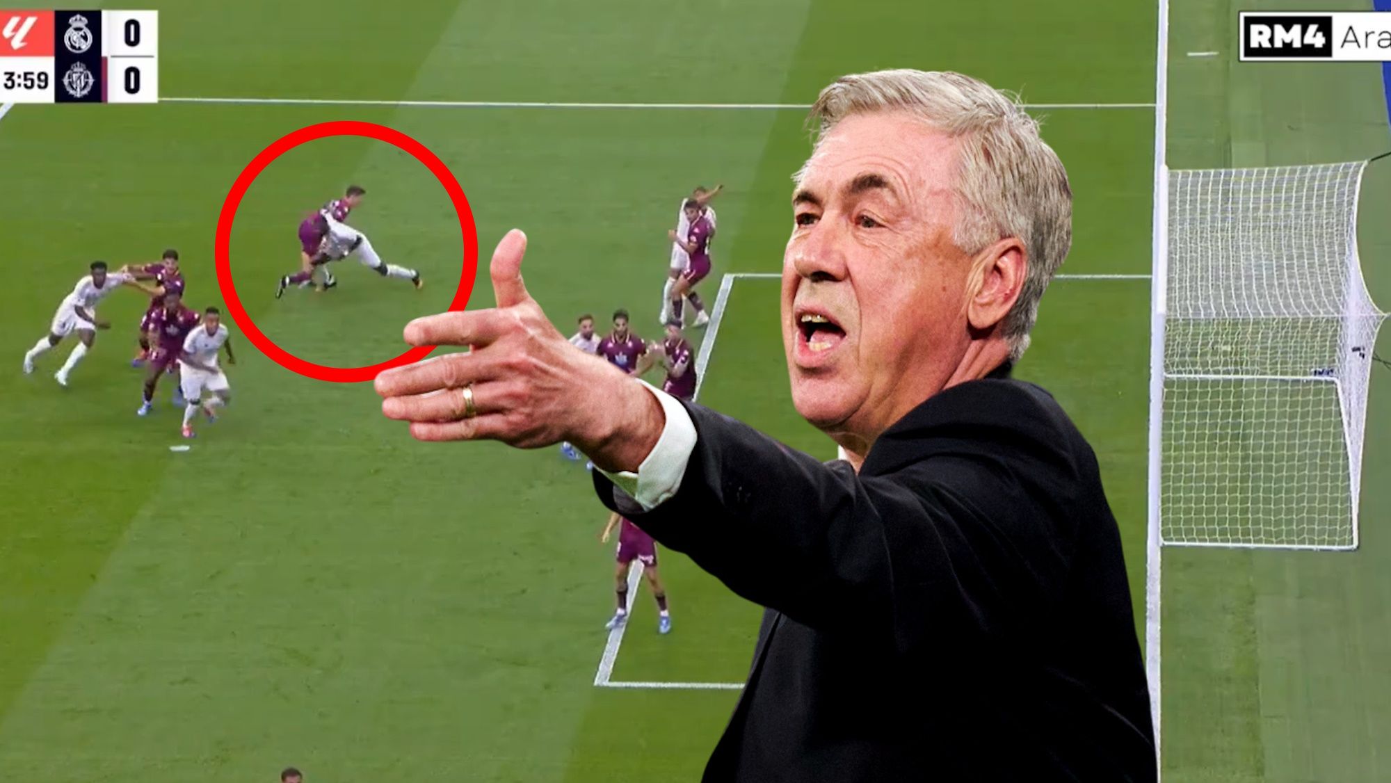Ancelotti, muy enfadado al ver lo de Rudiger: la jugada que hizo ...