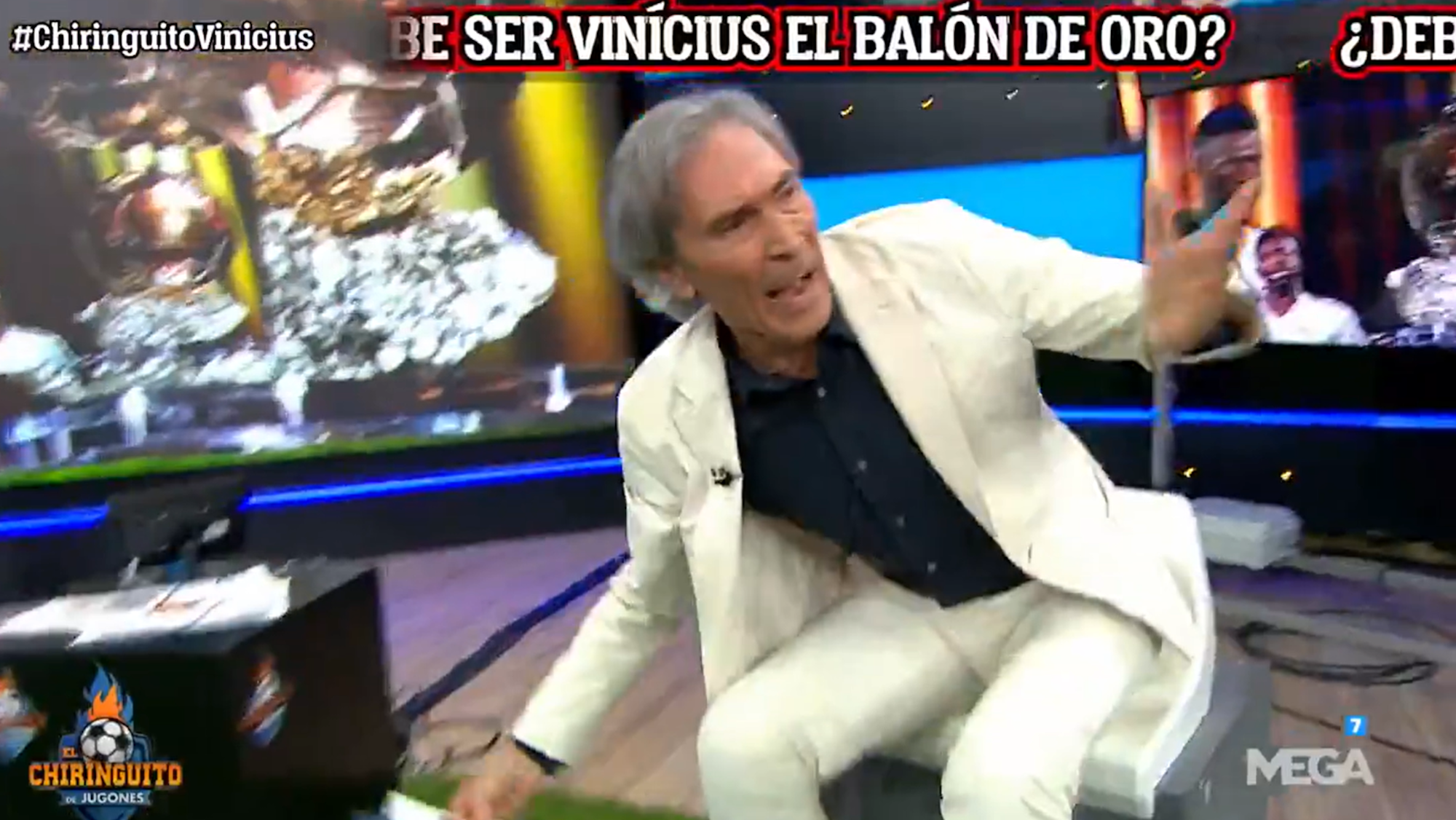 Lobo Carrasco le 'quita' el Balón de Oro a Vinicius y pierde los papeles: "¡Qué hablas!"