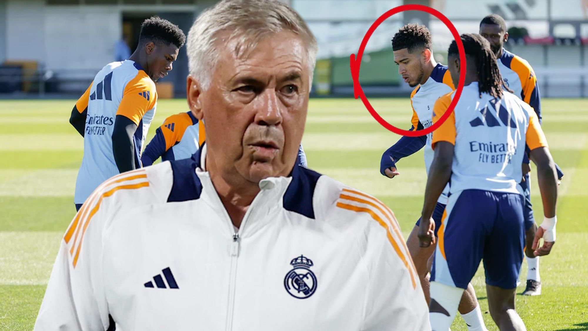 Ancelotti se fue a por Bellingham en el entrenamiento y se lo dijo a la cara: "Vamos a p..."