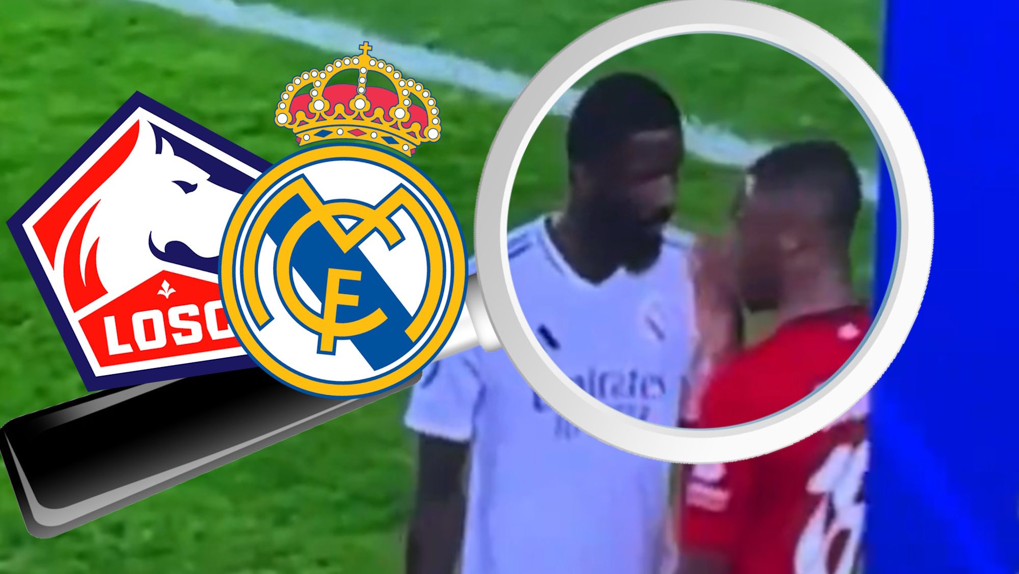 No se vio en TV: el feísimo gesto de un jugador del Lille a Rüdiger que ...