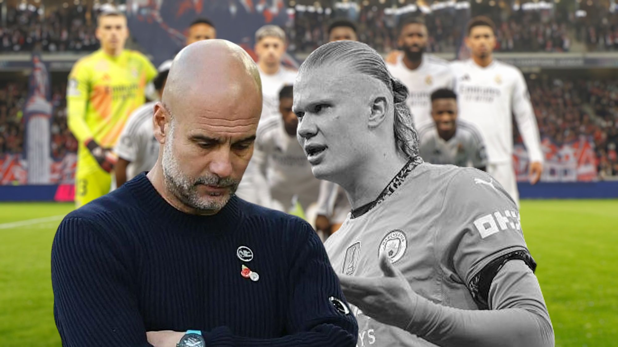 Guardiola mueve ficha ante el posible adiós de Haaland: quiere fichar a un crack del Real Madrid