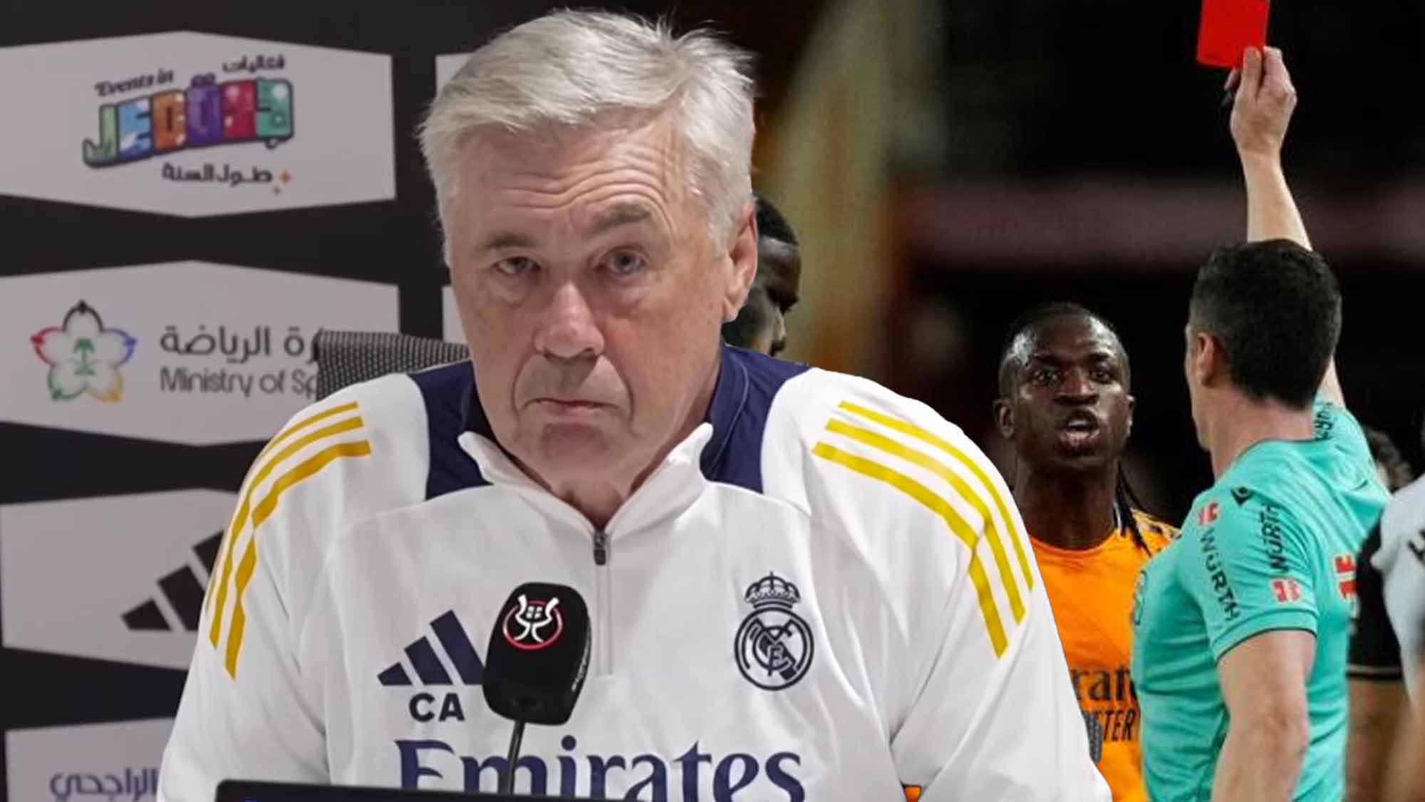 Ancelotti dice basta por las preguntas sobre Vinicius en rueda de ...