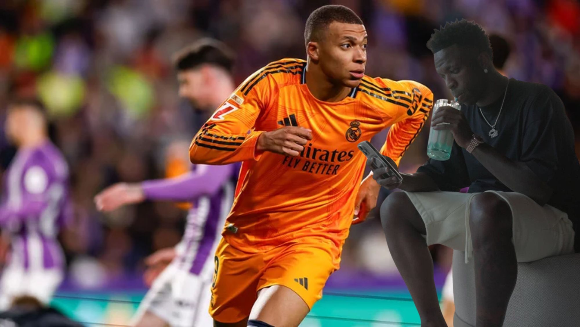 Vinicius salta tras el hat trick de Mbappé, mensaje muy claro tras el 0-3 en Valladolid