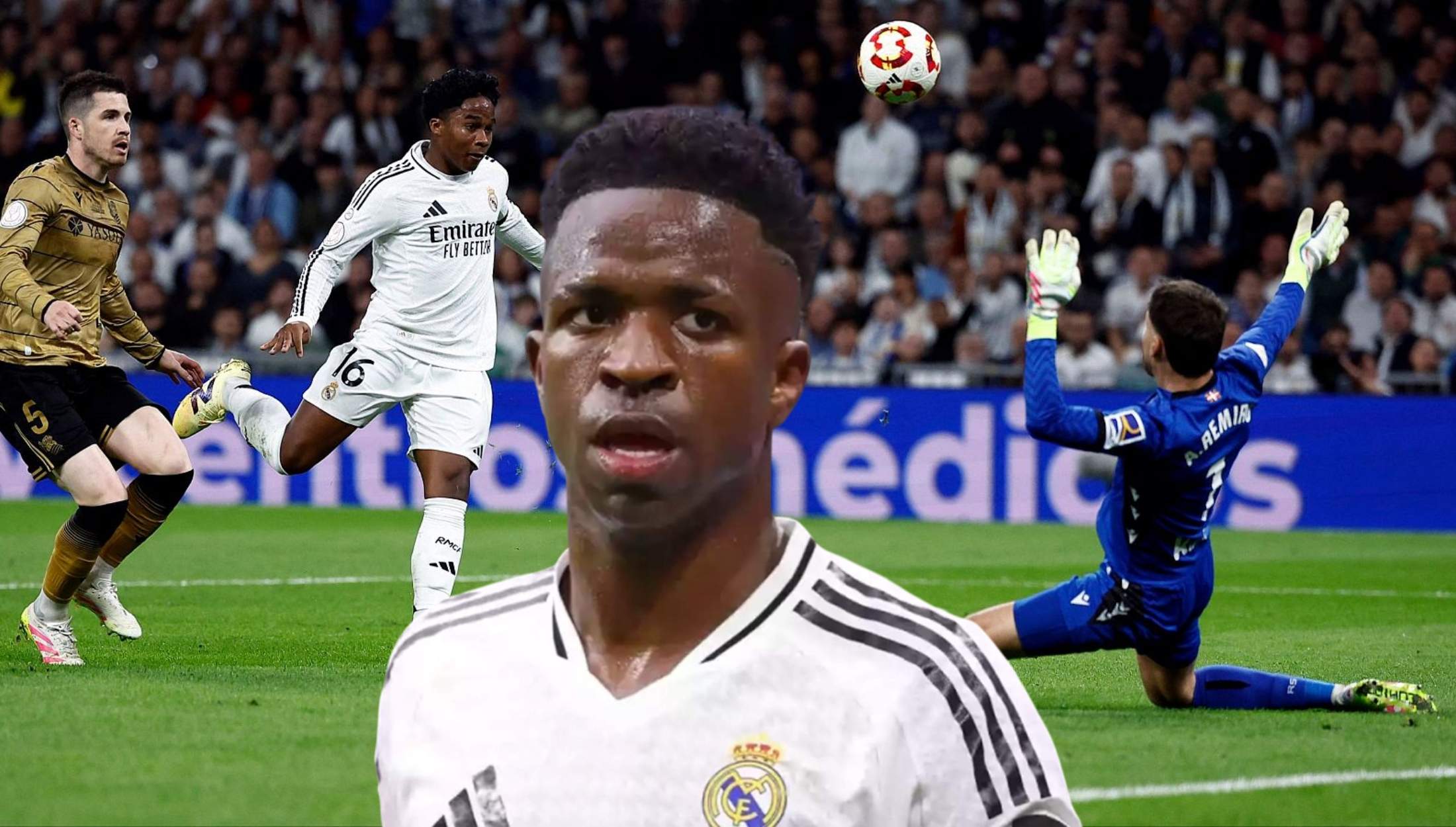 El récord que Vinicius alcanzó ante la Real Sociedad, el que más veces ...