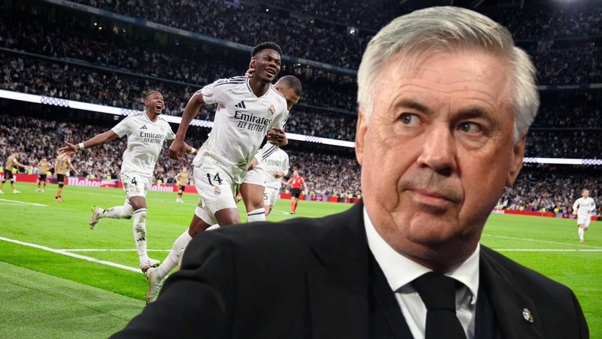 Ancelotti, retratado ante la Real Sociedad, el dato sobre la zaga que preocupa