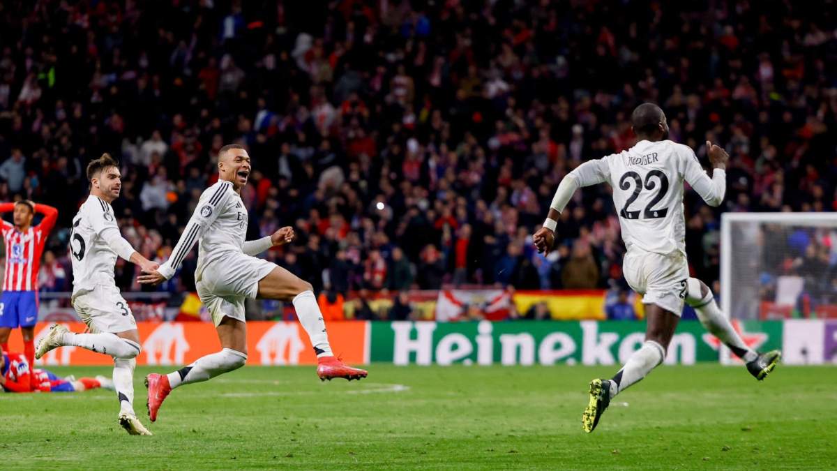 La UEFA sanciona a Rüdiger, Mbappé y Ceballos tras el derbi de Champions