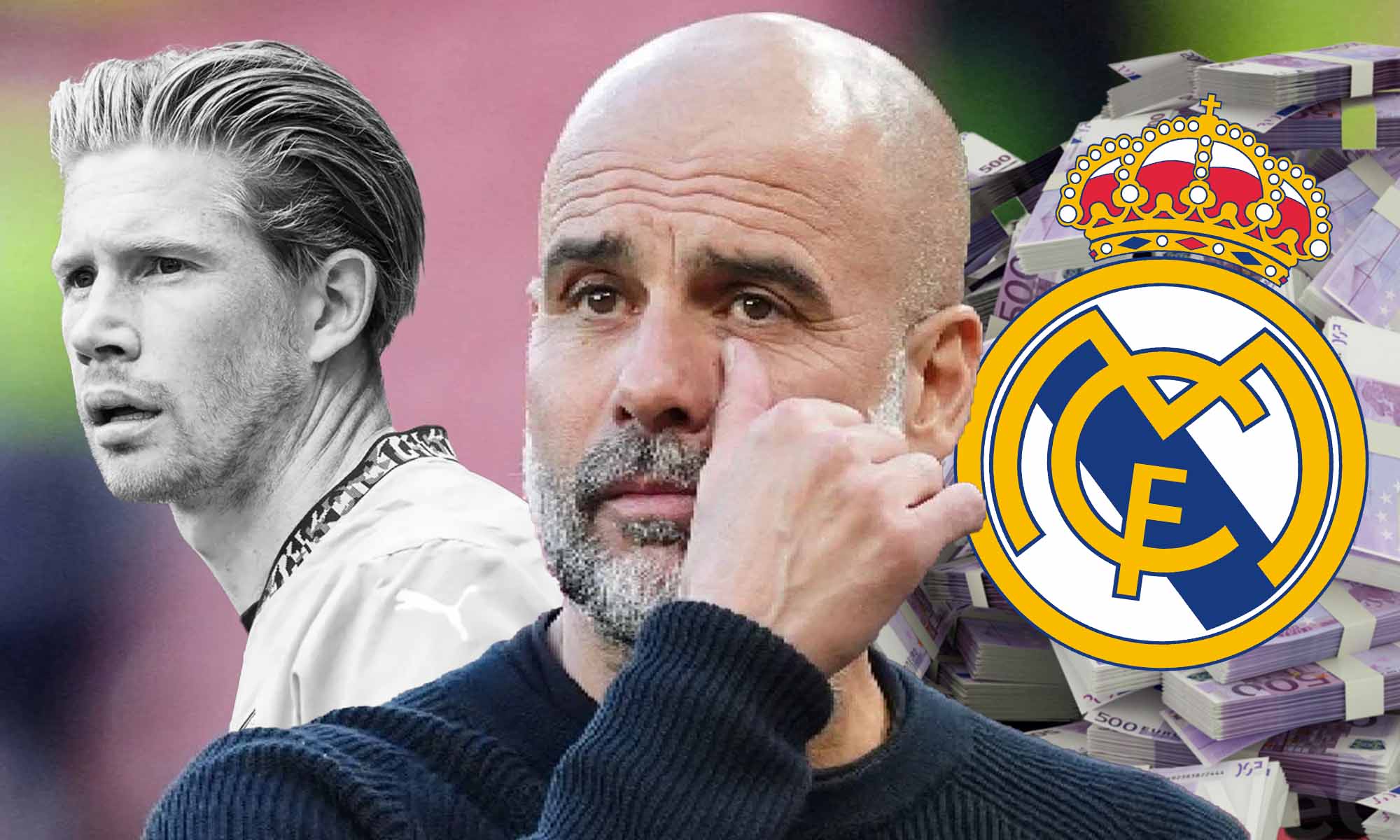 Guardiola apunta al Real Madrid para suplir a De Bruyne en el City: más de 100 'kilos'