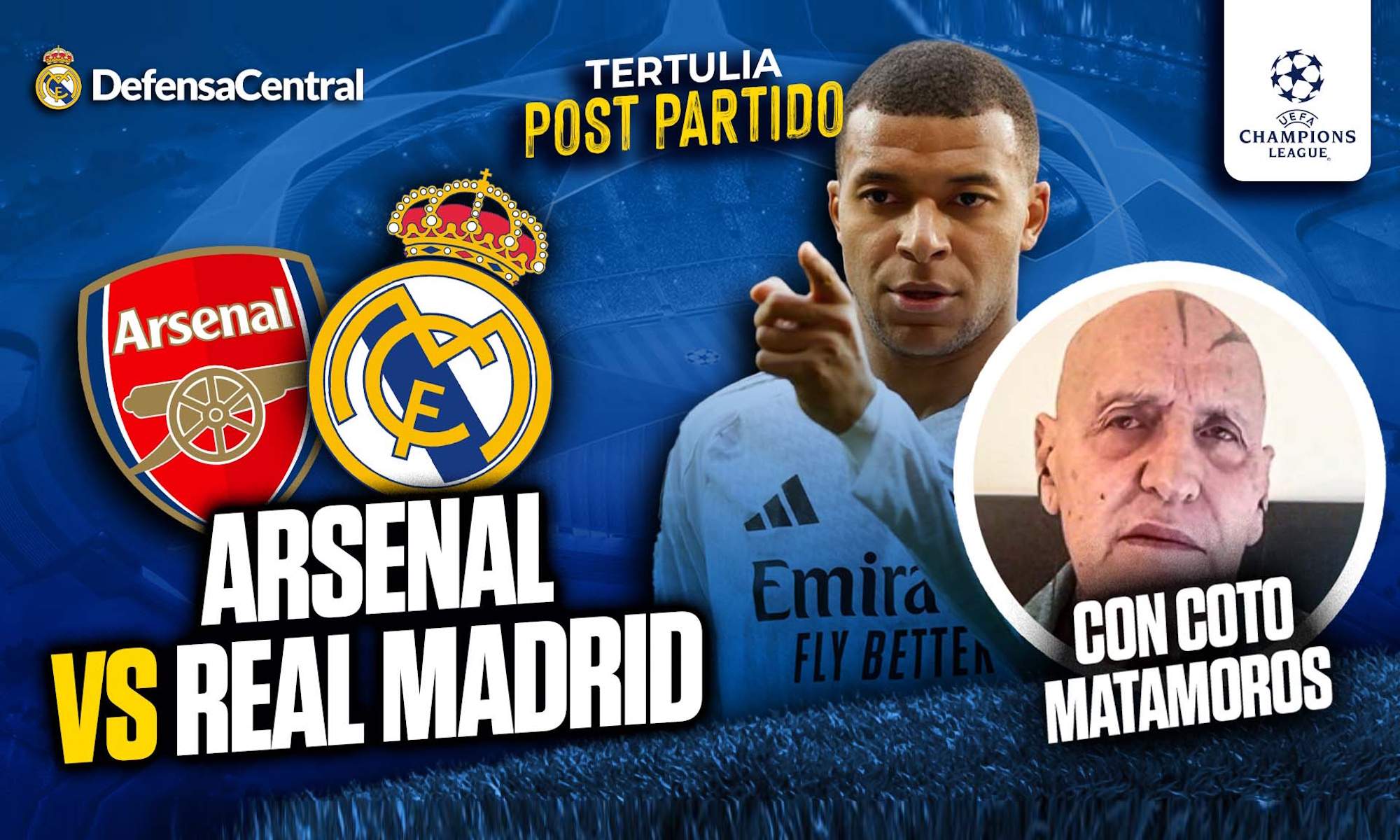 En directo la tertulia de Defensa Central: lo mejor del Arsenal - Real ...