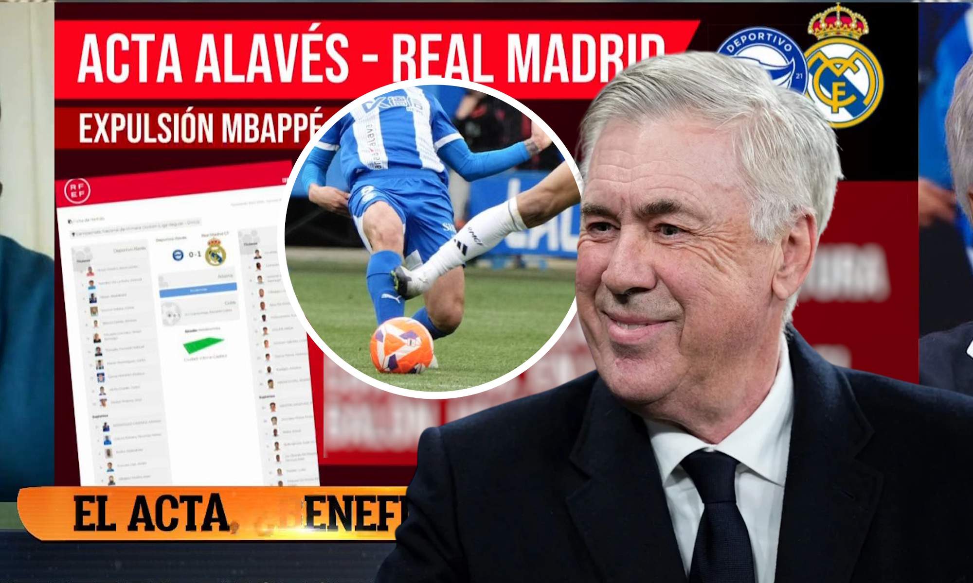 La clave en el acta que celebra Ancelotti y Mbappé, será sancionado un ...