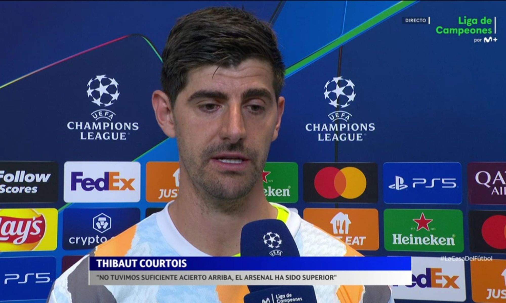 Brutal rajada de Courtois contra Ancelotti y sus compañeros de equipo ...