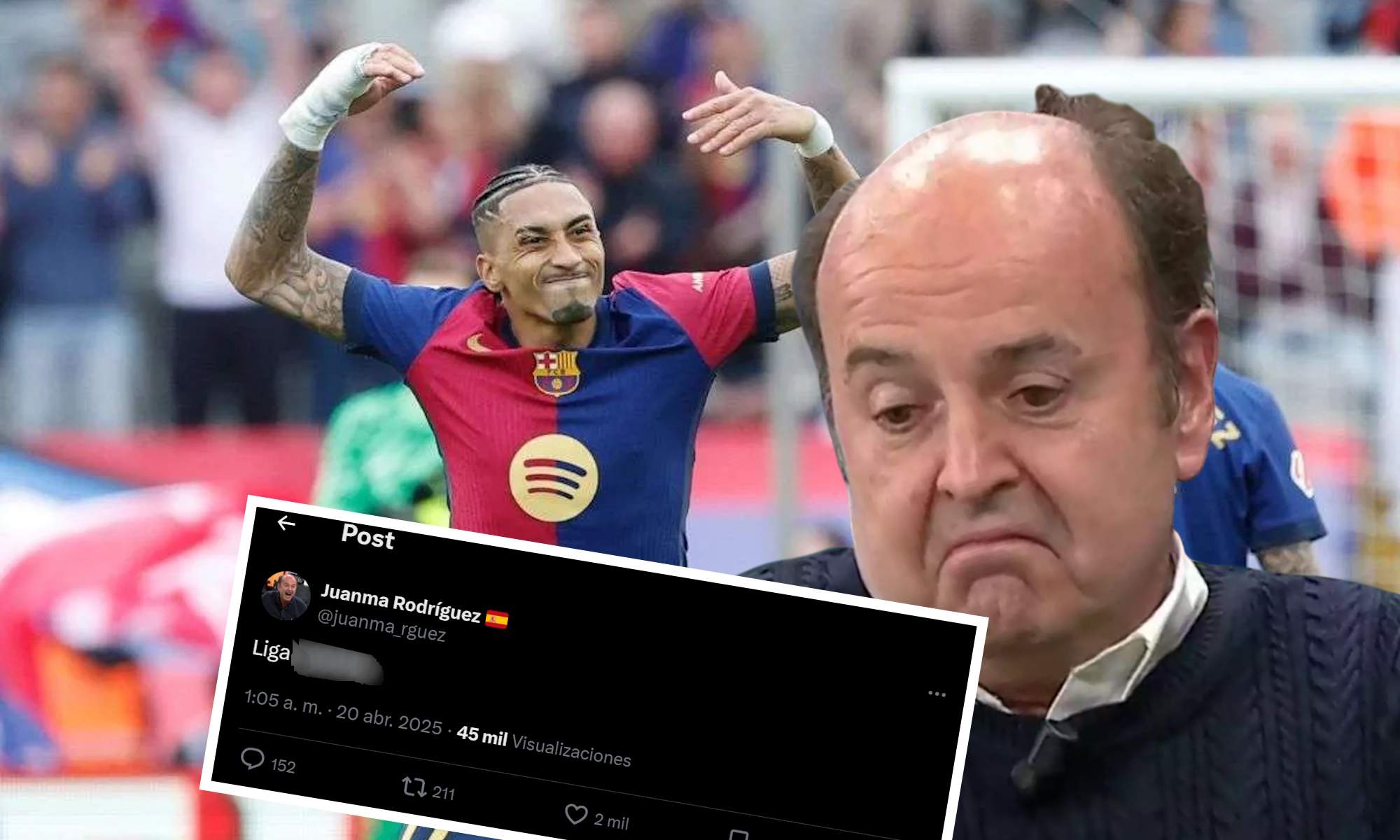 Juanma Rodríguez estalla en redes sociales tras la escandalosa victoria ...