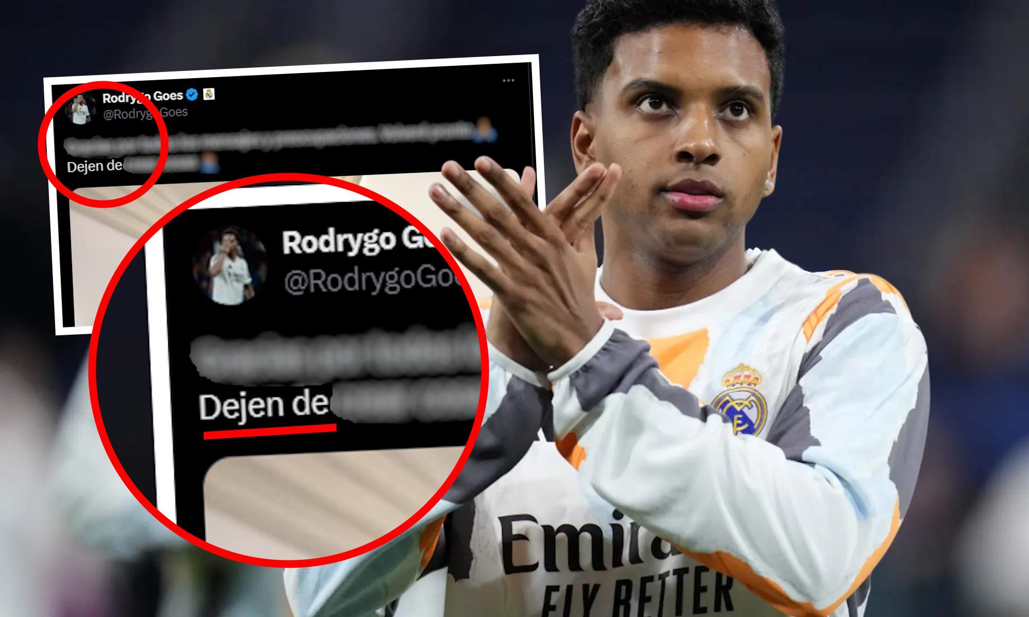 Rodrygo se pronuncia en redes sociales sobre su posible salida y lanza ...