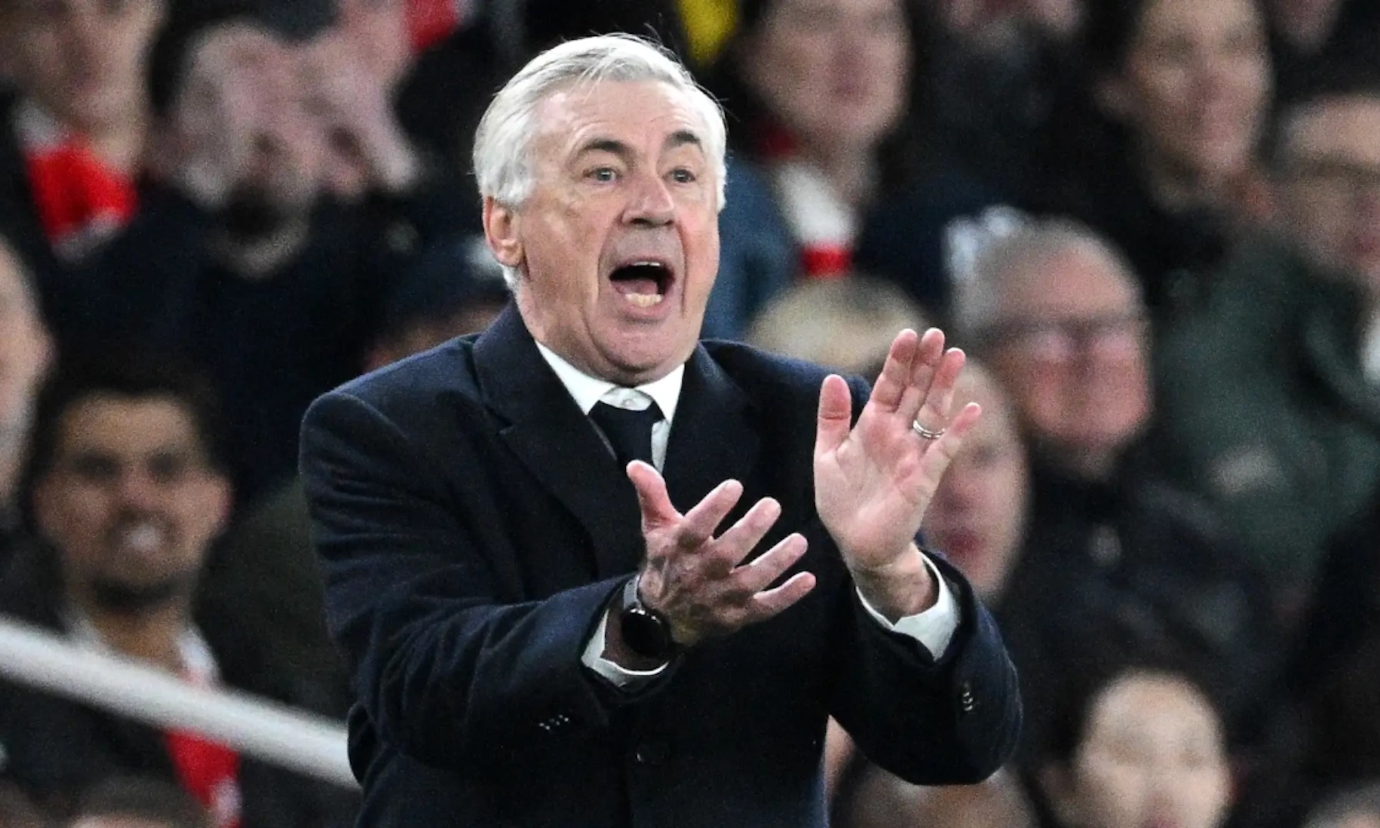 El gran señalado de la primera mitad, Ancelotti se fue a por él en el ...