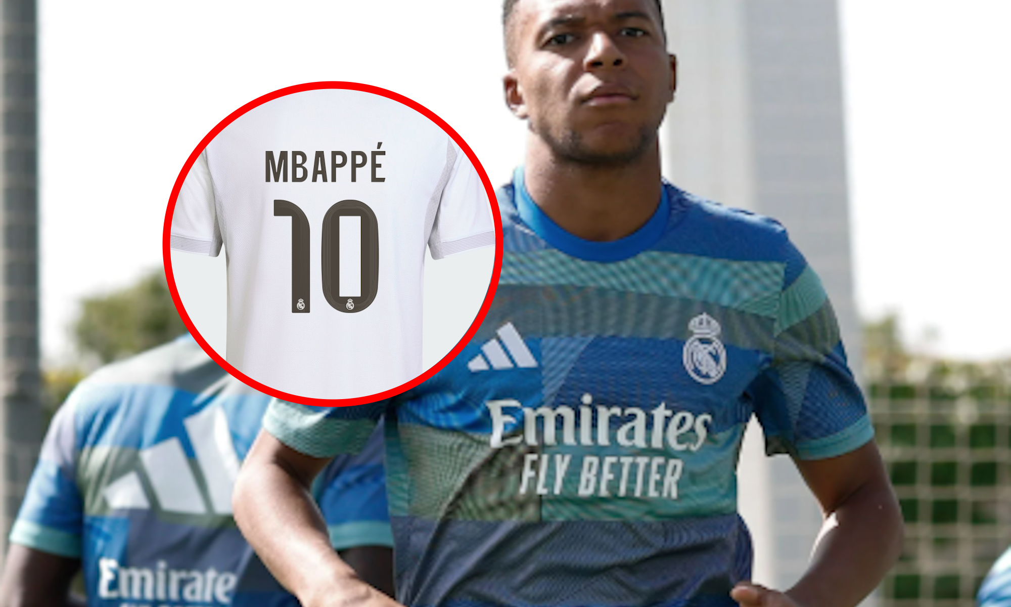 Primera imagen de Mbappé con el '10' del Real Madrid, muy emocionante